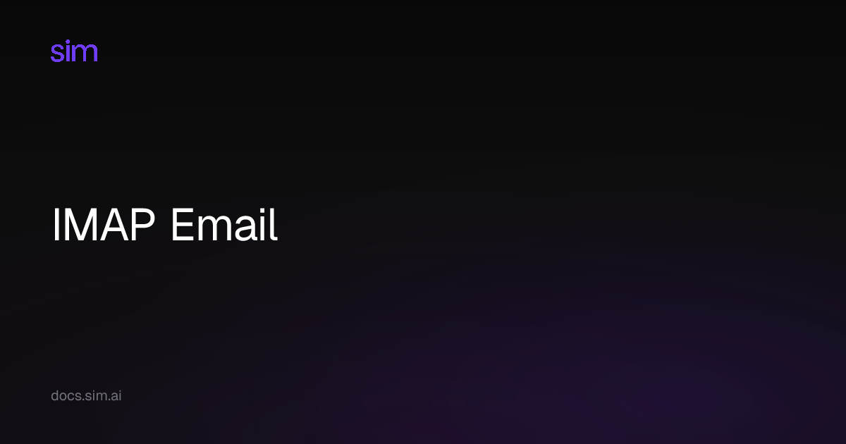 IMAP Email